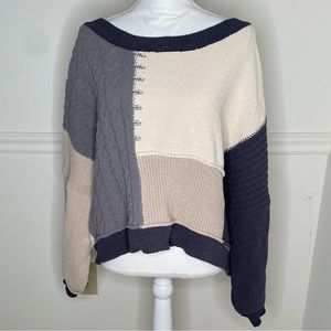 POL | Sweaters | Pol Patchwork Tieback Swing Sweater | Poshmark